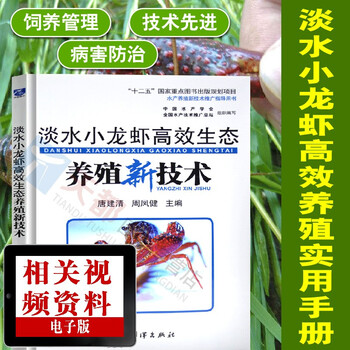 淡水小龙虾高效生态养殖新技术 健康养殖实用新技术 水产健康养殖丛书 小龙虾养殖技术书 水产养殖书 小龙虾病害防治 小龙虾水质管理 小龙虾饲料配置 小龙虾人工繁育技术 小龙虾绿色无公害养殖技术大全书
