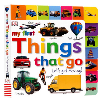 预售 英文原版 My First Things That Go Let's Get Moving DK交通工具启蒙花边纸板书 低幼亲子启蒙绘本 . 梦想童趣城图书专营店
