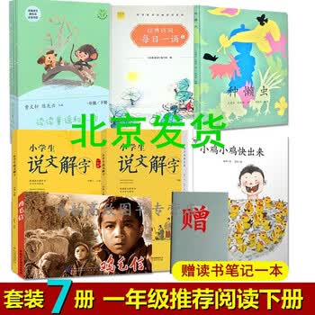 假期读物 种懒虫+鸡毛信+小鸡小鸡快出来+读读童谣和儿歌+经典诗词每日一诵+小学生说文解字