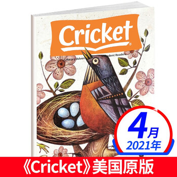 Cricket蟋蟀王国杂志2022/2021年【单本多期可选】英文原版蟋蟀童书9-14岁儿童文学故事阅读期刊 Cricket蟋蟀王国杂志2021年4月