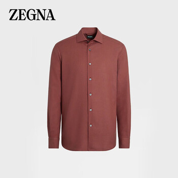 【杰尼亚男士衬衫】杰尼亚（Zegna）男士砖红色 Cashco 长袖衬衫 UAX44-SRF5-316-XS 码【行情 报价 价格 评测】-京东