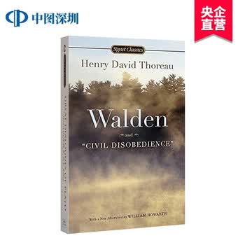 英文原版小说 瓦尔登湖 Walden and Civil Disobedience 经典名著 论公民