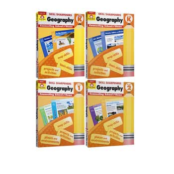 Evan Moor Skill Sharpeners Geography PreK K 1 2 