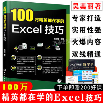 正版 100万精英都在学的Excel技巧 exce自学l教程 Excel公式函数数据分析图表分析VB