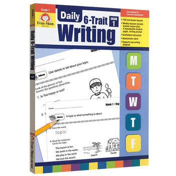 系统写作一年级 Daily 6-Trait Writing Grade 1 TE 每日练习系列附答案 Evan Moor Teacher Edition 英文原版美国加州教辅