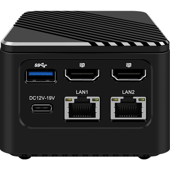 N100/N200/i3-N305双网软路由迷你Intel i226-V网卡BOX盒子4K八核家用 N100-mini-L2(12V-3A ...