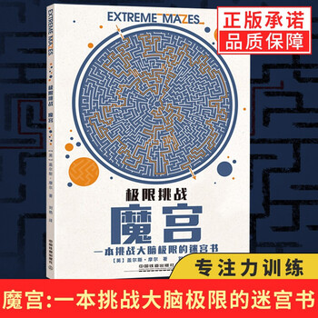 包邮 极限挑战 魔宫迷宫书 7-10-12岁儿童专注力培养思维能力训练开发大脑益智游戏放松解压小学生课外阅读儿童启蒙益智游戏书智力开发 正版