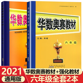 华杯赛 华数奥赛教材+强化训练六年级上下册全一册 小学数学奥赛教程训练小学生6年级奥数练习题思维训练