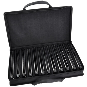 【通宝6624S】TOMBO通宝 24孔复音专业演奏口琴6624S（12支装12调式）【行情 报价 价格 评测】-京东