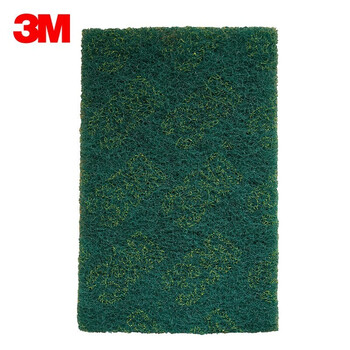【3M8698】3M 百洁布 8698 工业研磨擦拭布 五金工具金属配件清洁布除锈抛光刷 绿色 6*9（英寸） 100片装【行情 报价 价格 ...