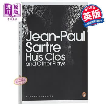 萨特经典戏剧 英文原版 Huis Clos and other Plays