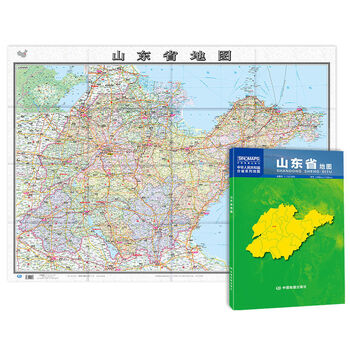 2021年新版中国地图 34省 分省行政区划图 1068*749毫米 山东省地图
