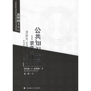 公共知识分子:衰落之研究 (美)波斯纳,徐昕 中国政法大学出版社