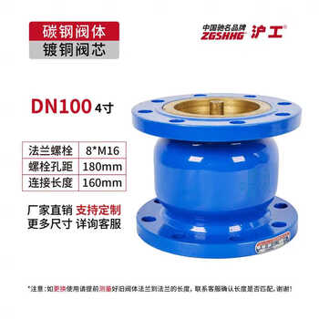 宿尚HC41X-16不锈钢芯消声止回阀立卧式单向逆止阀DN100定制 DN100上海沪工【图片 价格 品牌 报价】-京东