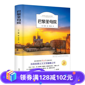【百元神劵】巴黎圣母院（名家全译本）法国浪漫主义文学巅峰之作 世界文学名著 初高中生课外阅读书籍