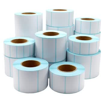 pos机纸 热敏不干胶标签打印贴纸70 80 90 100 150条码纸D75100物流标签纸 60*80*300张 竖版