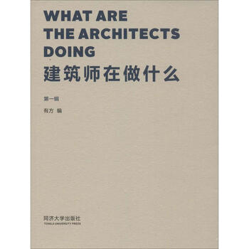 建筑师在做什么靠前辑 有方 编 作 书籍