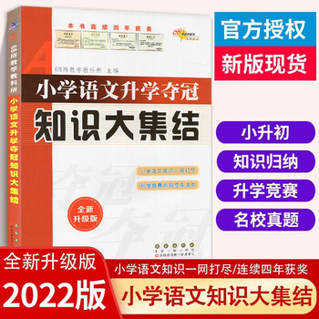 2022新 小升初知识大集结 小学语文升学夺冠知识大集结小学教辅 小升初语文大集结语文六年级 小升初