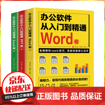 从入门到精通：Word Excel PPT（套装全3册） 办公应用零基础到精通表格制作 excel