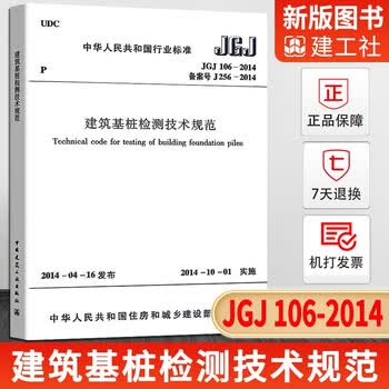 2022年一级注册结构工程师考试新增规范一套9本新增九本施工规范 JGJ 106-2014建筑基桩检测技术规范