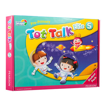 Tot Talk Pack 5朗文培生3-6岁幼儿英语教材 书本+练习册+3本绘本+dvd软件+手机端软件