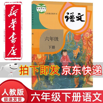 【新华书店正版】小学人教版6六年级下册语文课本人民教育出版社 人教版6六下语文课本教科书