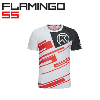 KINETIK COMPRESSIONBigK 大K FLAMINGO SS 时尚轻量速干短袖 城市休闲 户外运动 条纹 XXL（160斤以上 ...