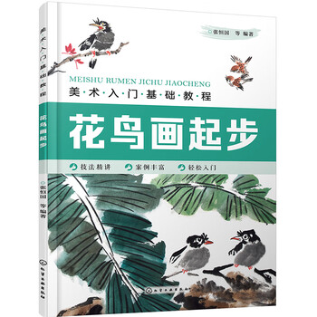 正版全新 美术入门基础教程：卡通画、漫画、简笔画、儿童画（套装4册） 花鸟画起步