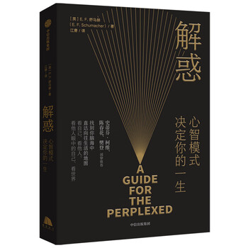 解惑(心智模式决定你的一生) E．F．舒马赫  江唐 译 书籍