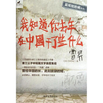 我知道你去年在中国干了些什么  曹昇　  书籍