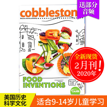 【送部分音频】Cobblestone 鹅卵石 美国儿童英语课外阅读期刊9-14岁青少年历史读物杂志 2020年2月刊