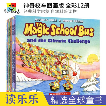 《The Magic School Bus 神奇校车图画版全彩12册 英文原版进口 儿童英语课外自然科普读物 神奇校车图画版12册》【摘要 ...
