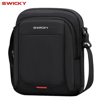 【SWICKY33012】SWICKY瑞驰单肩包男包斜挎包休闲包男士包斜背包商务运动 黑色【行情 报价 价格 评测】-京东