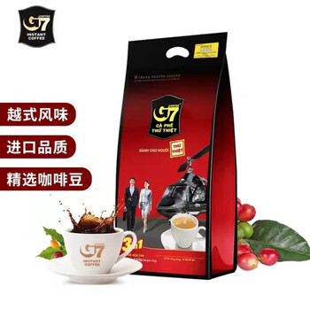 【G7 COFFEE三合一速溶咖啡1600g】G7 COFFEE越南进口 中原G7 速溶咖啡 香浓三合一咖啡100条 1600g【行情 报价 ...