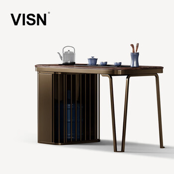【VISNH122】VISN实木茶台烧水壶一体 大平层轻奢现代高级感 家用小茶台【行情 报价 价格 评测】-京东