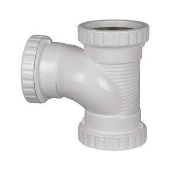 【联塑90°消音三通】联塑 LESSO PVC-U排水配件90°消音三通 白色 dn110【行情 报价 价格 评测】-京东