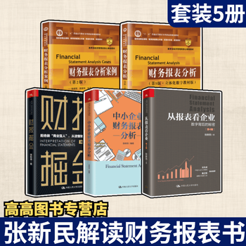 张新民解读财务报表5册 从报表看企业+中小企业财务报表分析+财报掘金+财务报表分析案例解读 财务管理