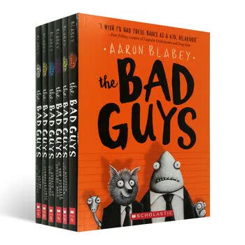 The Bad Guys 1-6 大坏蛋英文原版小说漫画桥梁书课外读物 6本 7-10岁
