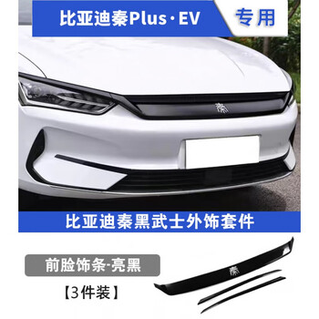 思迈依适用比亚迪秦Plusdmi黑武士套件改装ev前脸黑化饰条外观升级装饰 秦PlusEV前脸饰条-烤漆黑【图片 价格 品牌 报价】-京东