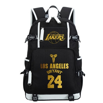 NBA篮球包科书比包库篮里詹球姆斯书包篮球双肩包哈登背包威少乔治周边夜光韦德送人生日礼物节日礼物礼品 科笔02烫金