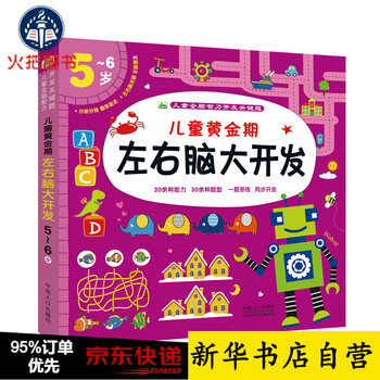 儿童黄金期左右脑大开发(5-6岁)/儿童全脑智力开发关键题
