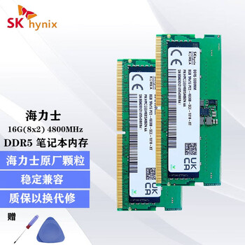 海力士 SK hynix DDR5 8G/16G/32G/64G PC5-4800 五代笔记本内存条 16G（8x2）DDR5 4800【图片 价格 品牌 报价】-京东