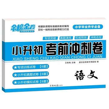 20221小升初考前冲刺卷语文数学英语全套总复习真题卷专项训练含真题模拟专项小升初必刷卷小学六年级升学考试 语文