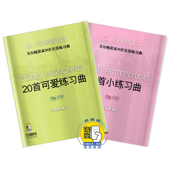 戈尔鲍第双20首长笛练习曲 附扫码音频 20可爱练习曲+20小练习曲 戈尔鲍迪专辑 长笛曲集考级入门