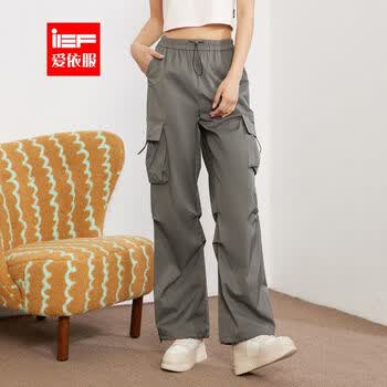 IEF/爱依服裤子2023秋季新款日韩潮酷嘻哈工装风休闲百搭哈伦裤 深灰 XS【图片 价格 品牌 报价】-京东