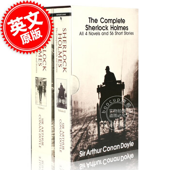 福尔摩斯探案集全集 2册全套Sherlock Holmes 英文原版侦探小说 柯南道尔作品