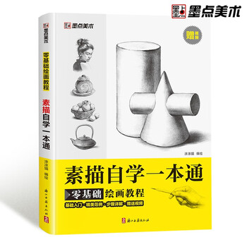 墨点美术 零基础绘画教程 素描自学一本通 赠范画视频