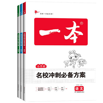 小升初名校冲刺必备方案语文+数学+英语 共3册 董文浩