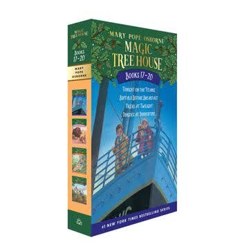 Magic Tree House 神奇树屋 进口原版 套装17-20册 桥梁书章节书