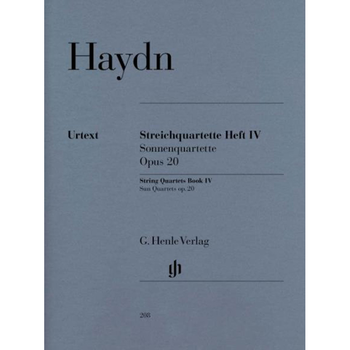 亨乐原版 海顿弦乐四重奏卷四 op20 Haydn String Quartets HN208